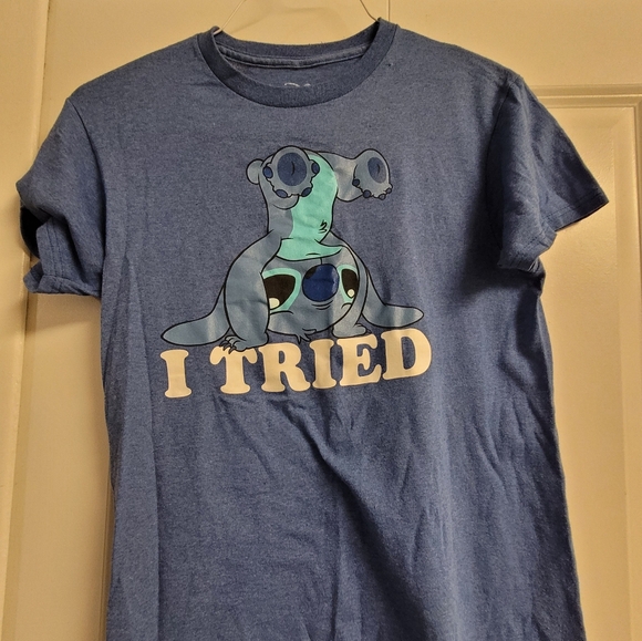 Disney | Shirts | Disney Stitch I Tried Tshirt | Poshmark